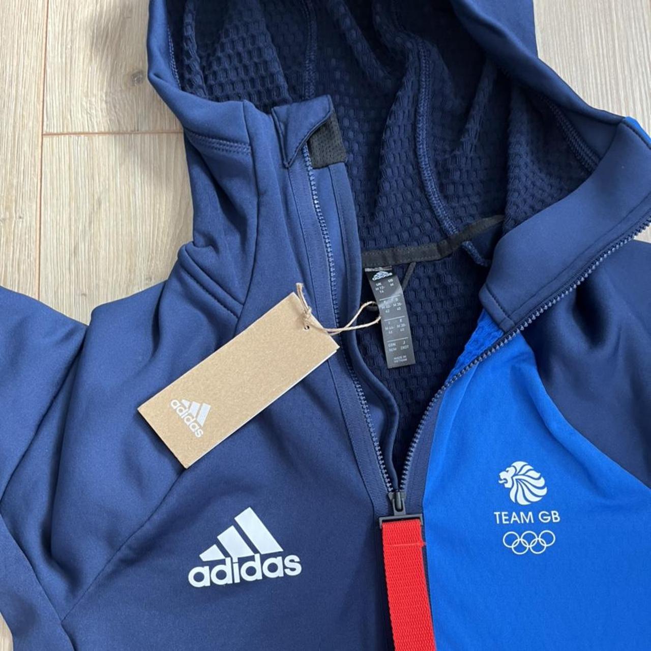 Adidas zip up sports top / hoodie. UK 12/14 womens... - Depop