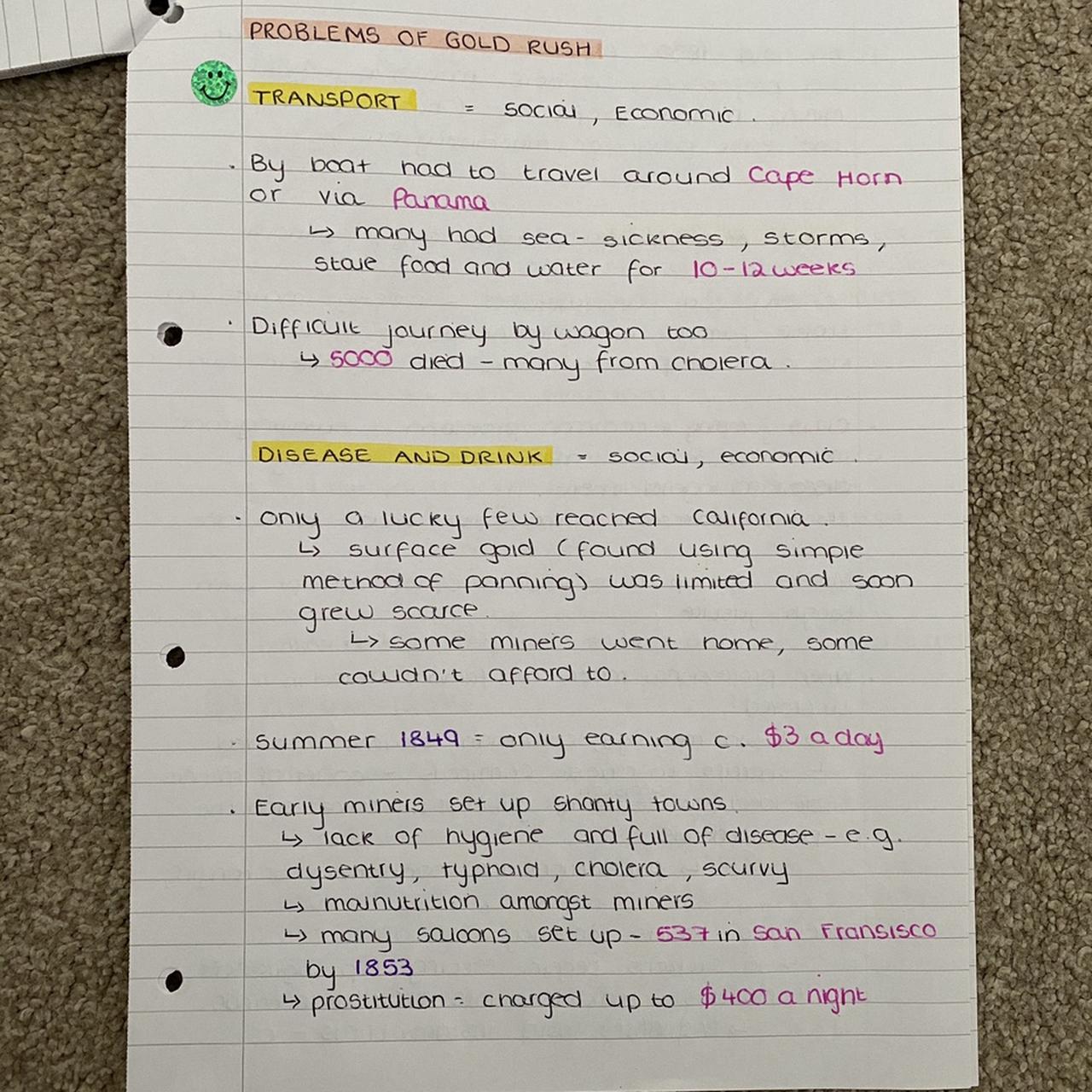 AQA GCSE history revision notes for America... - Depop