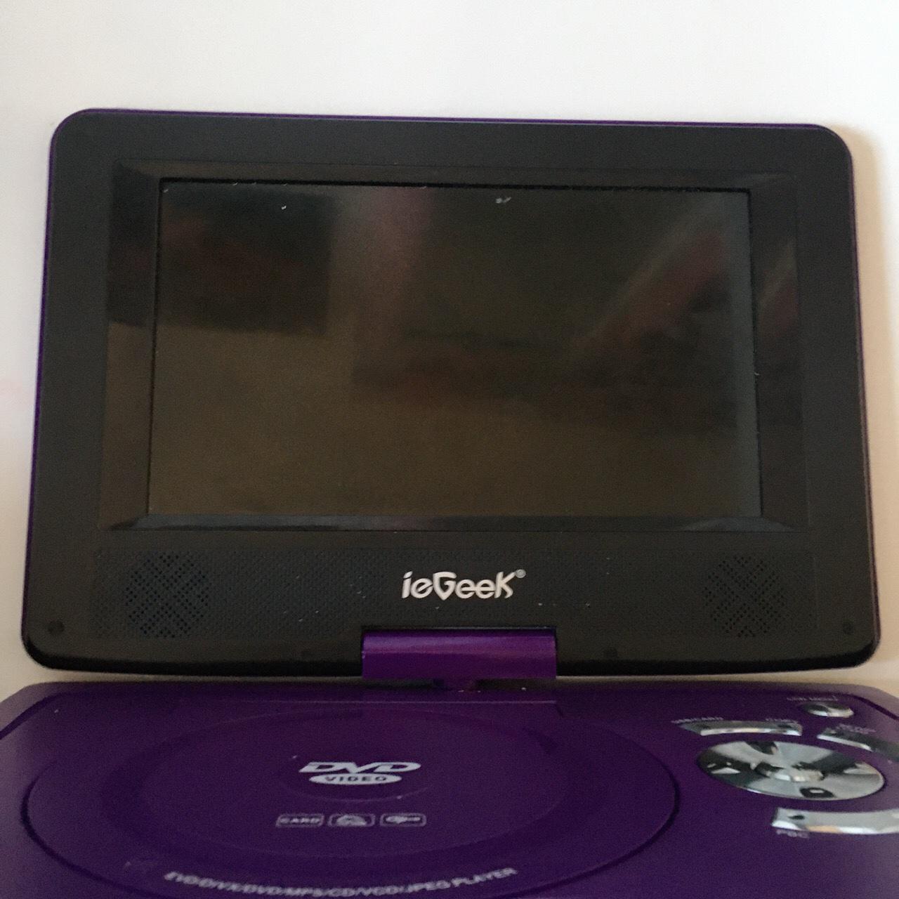 Igeek purple Cd/dvd player Cd cover broken but can... - Depop