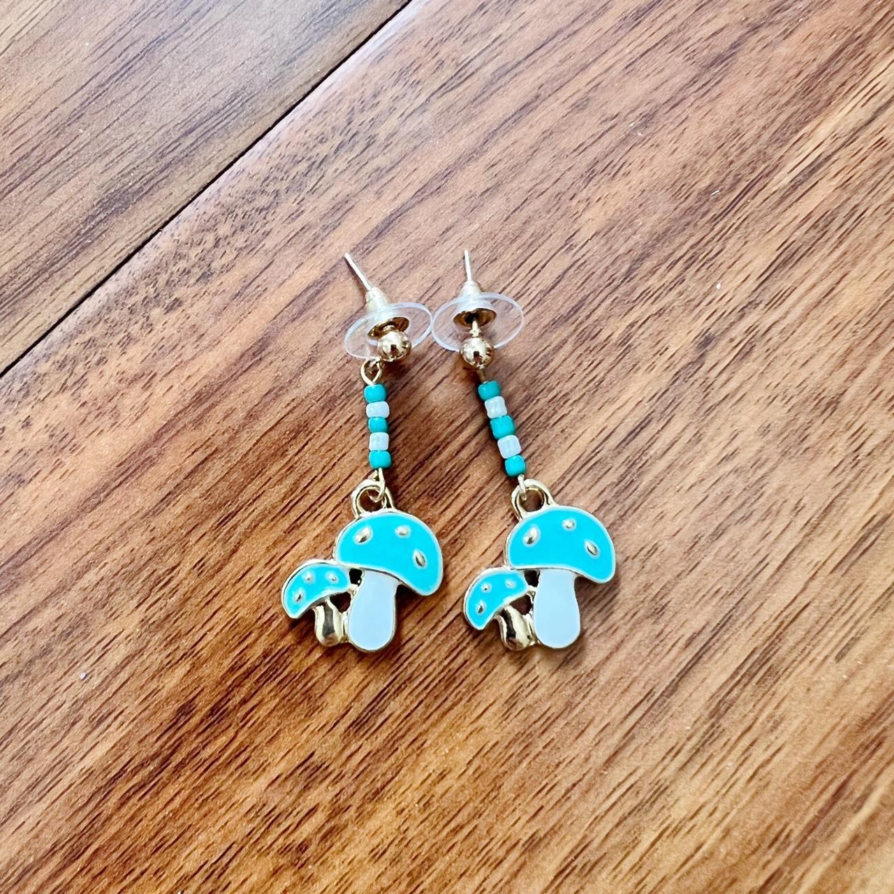 Super cute cottage core vibe mushroom drop... - Depop