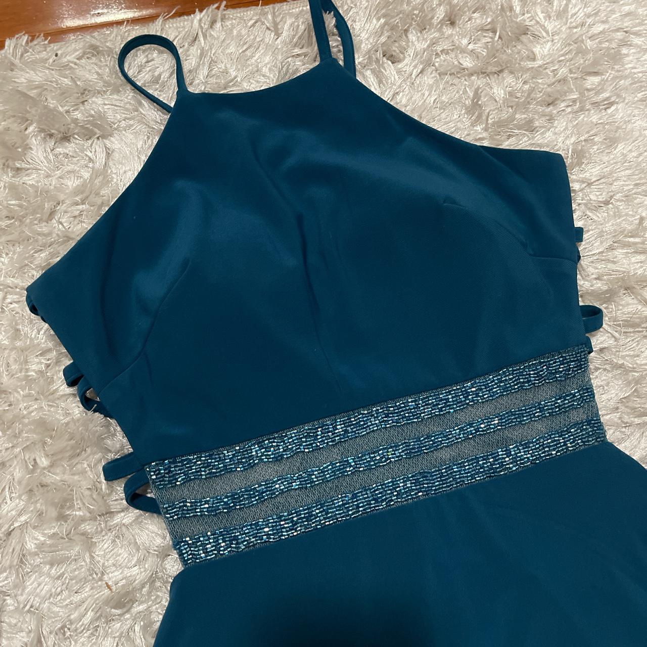 Gorgeous Teal Blue Mini Dress Beautiful dress with... - Depop