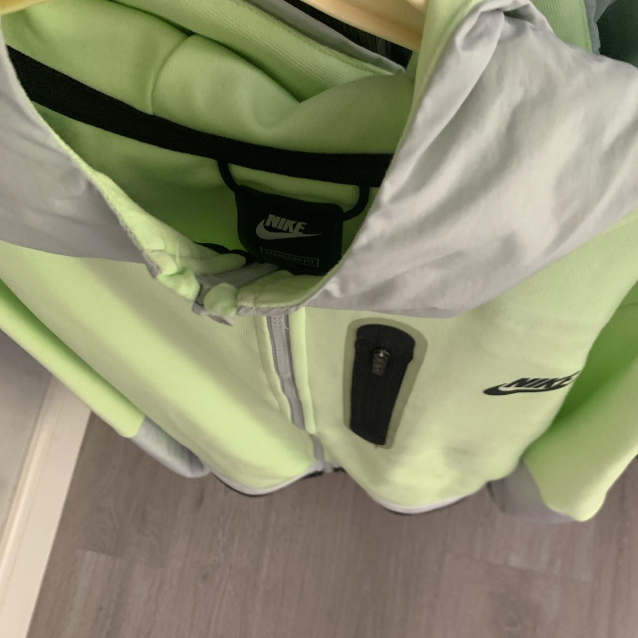 Nike tech fleece hoodie liquid lime Boys Nike tech... - Depop
