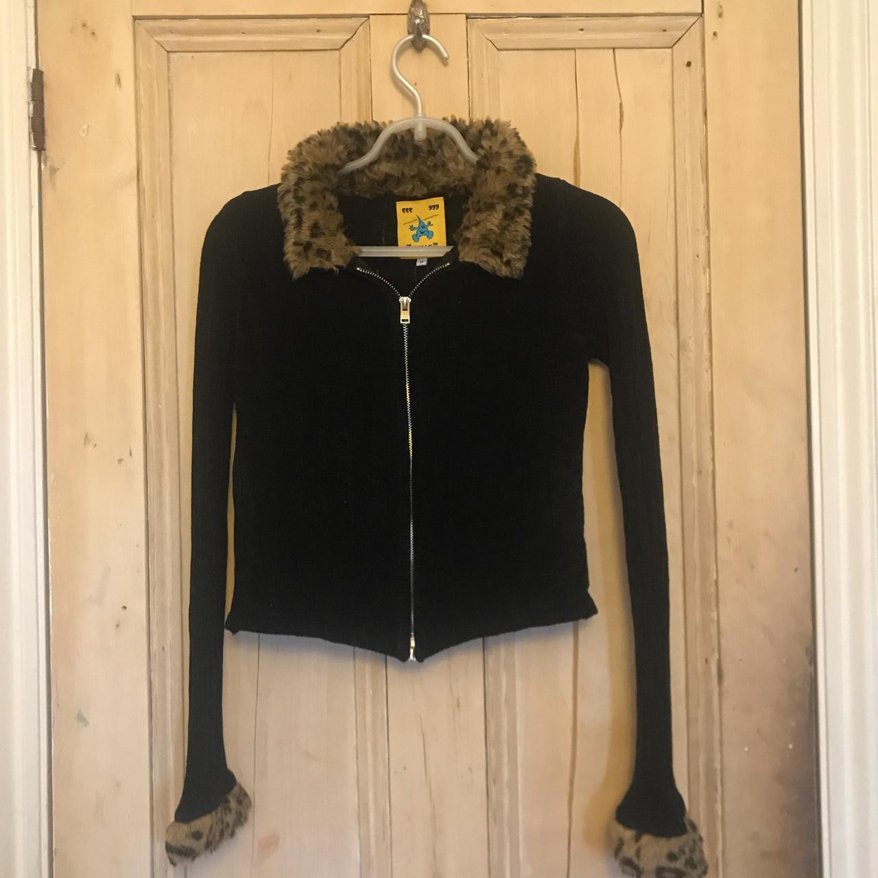 Lush unif ribbed zip up cardigan ! Only been worn a... - Depop