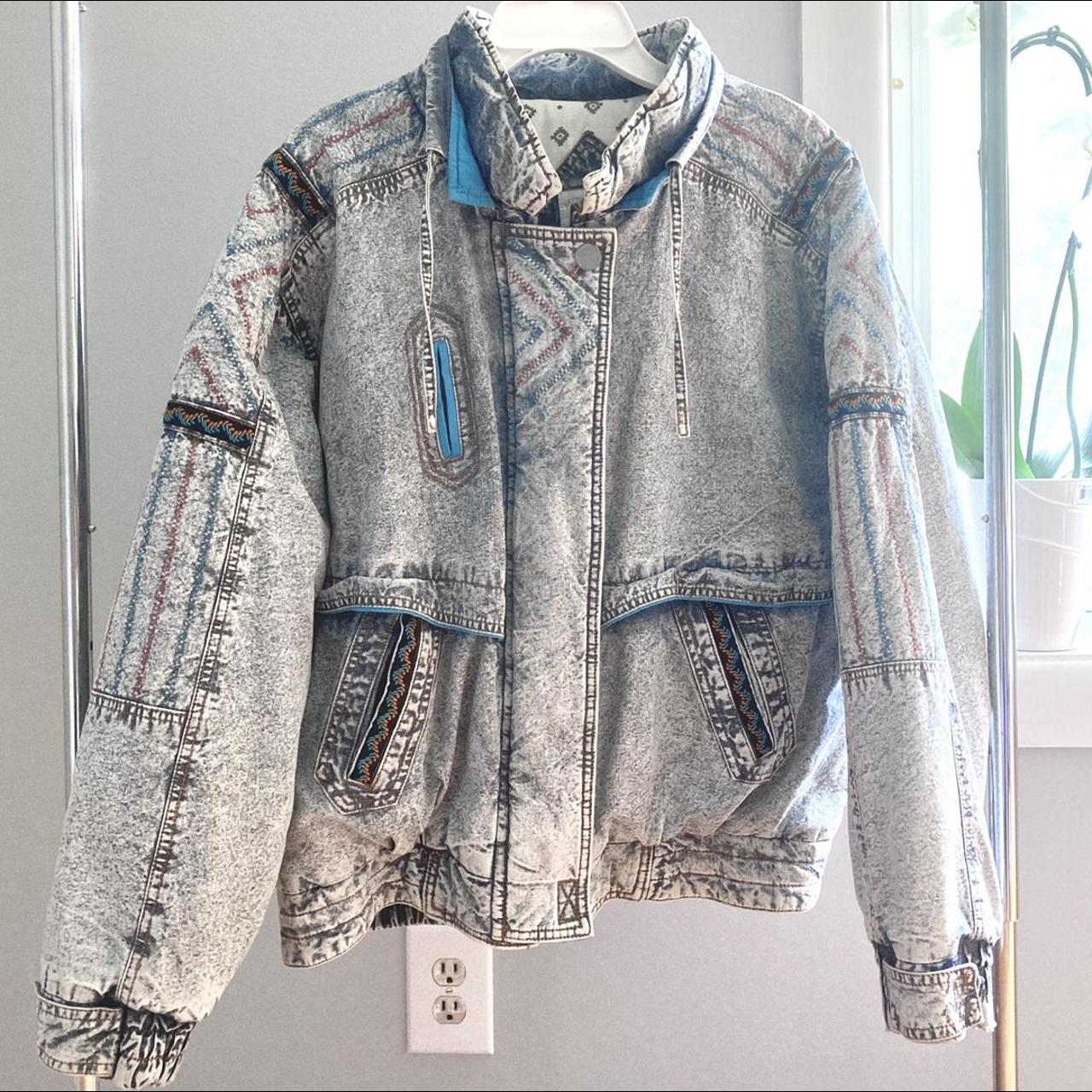 Vintage Denim Jacket ☆ normal signs of... - Depop
