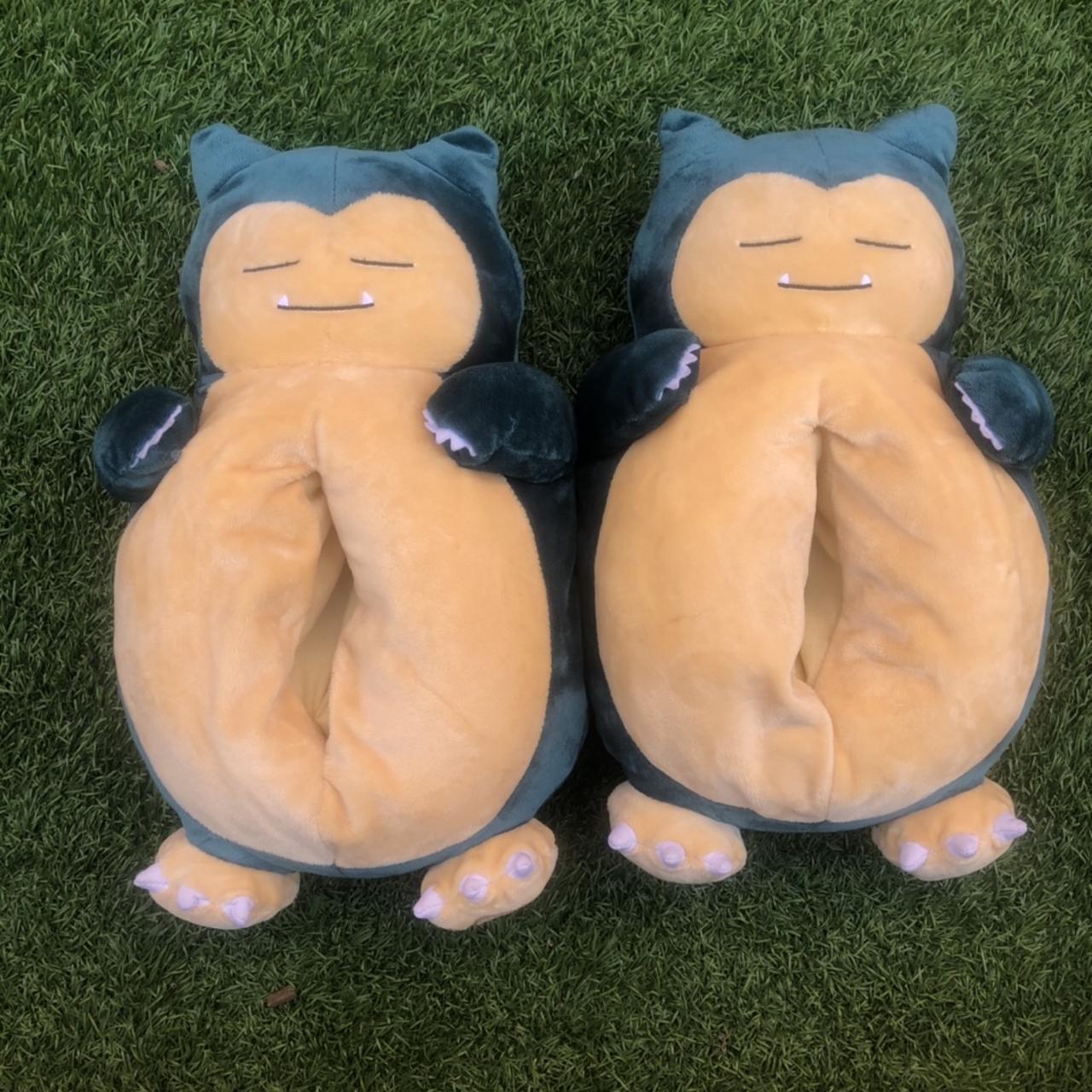 Pokémon snorlax slippers by thinkgeek Light... - Depop