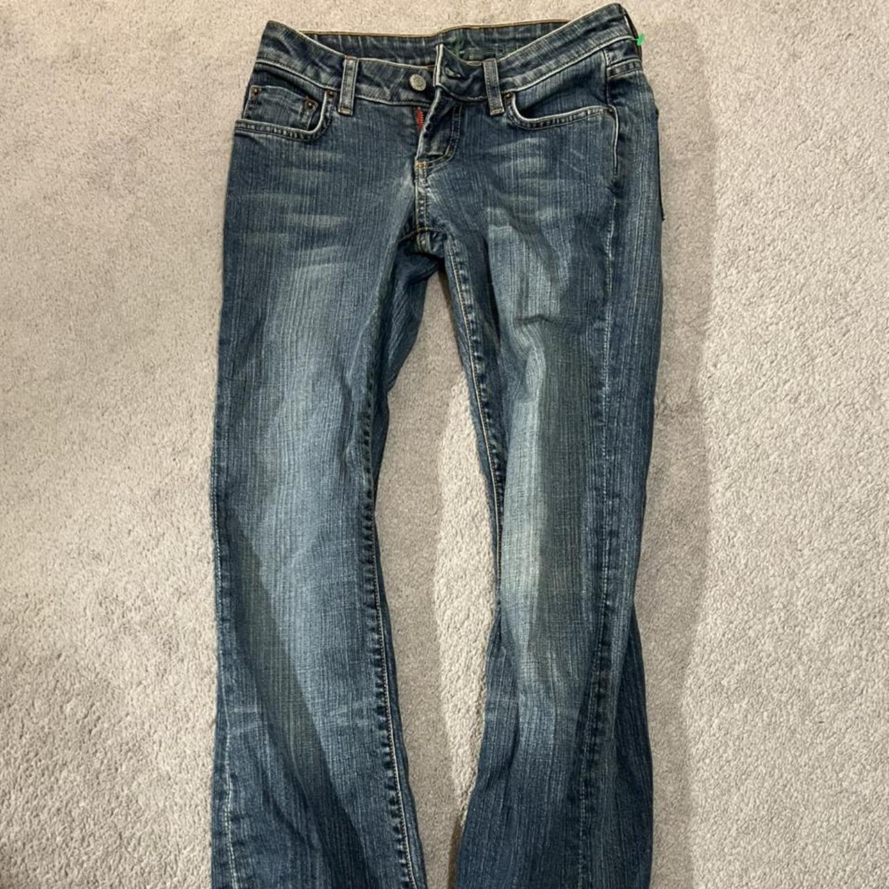 low waisted vintage bebe jeans 🐬🫐 #bebe... - Depop