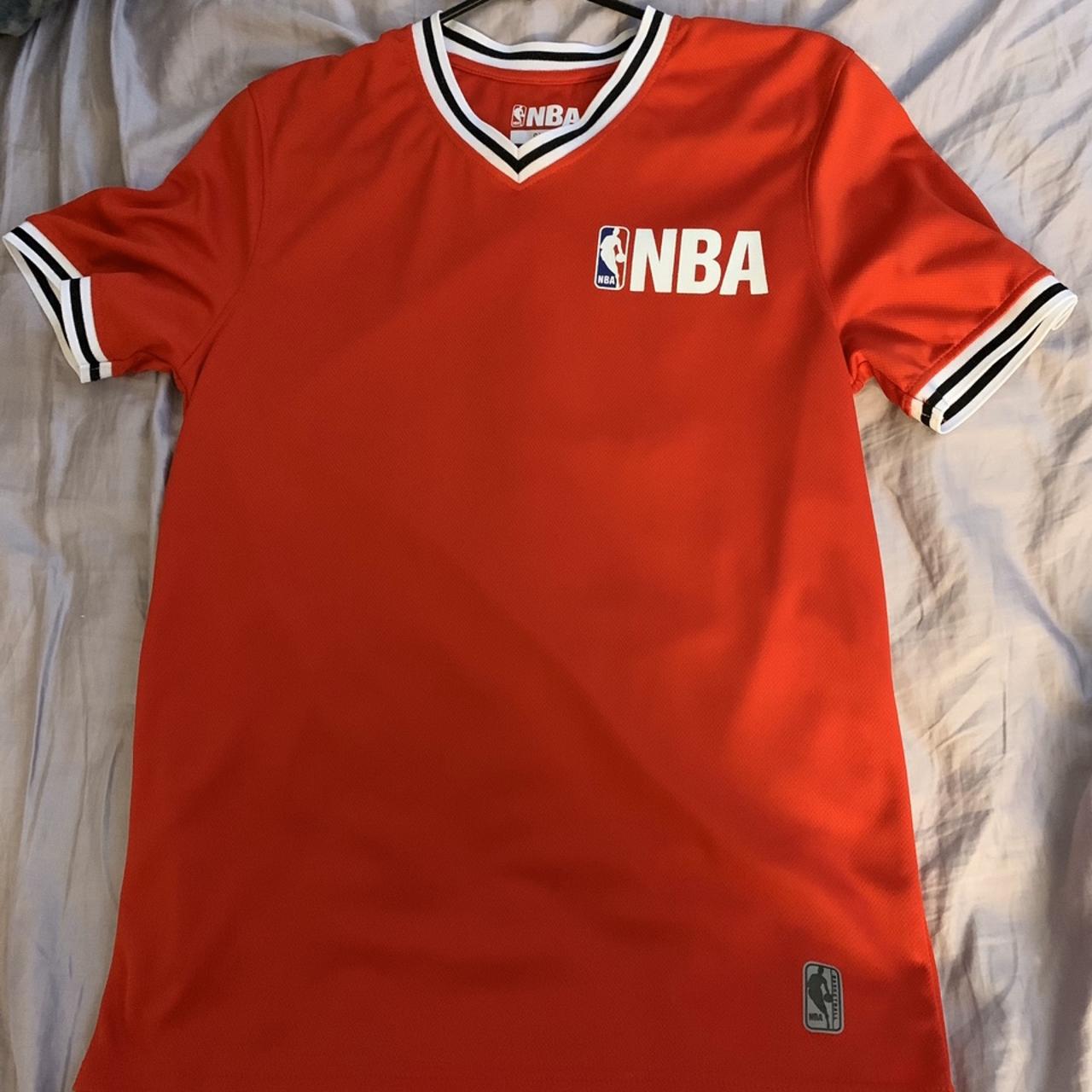 NBA v-neck Jersey material Size S - Depop