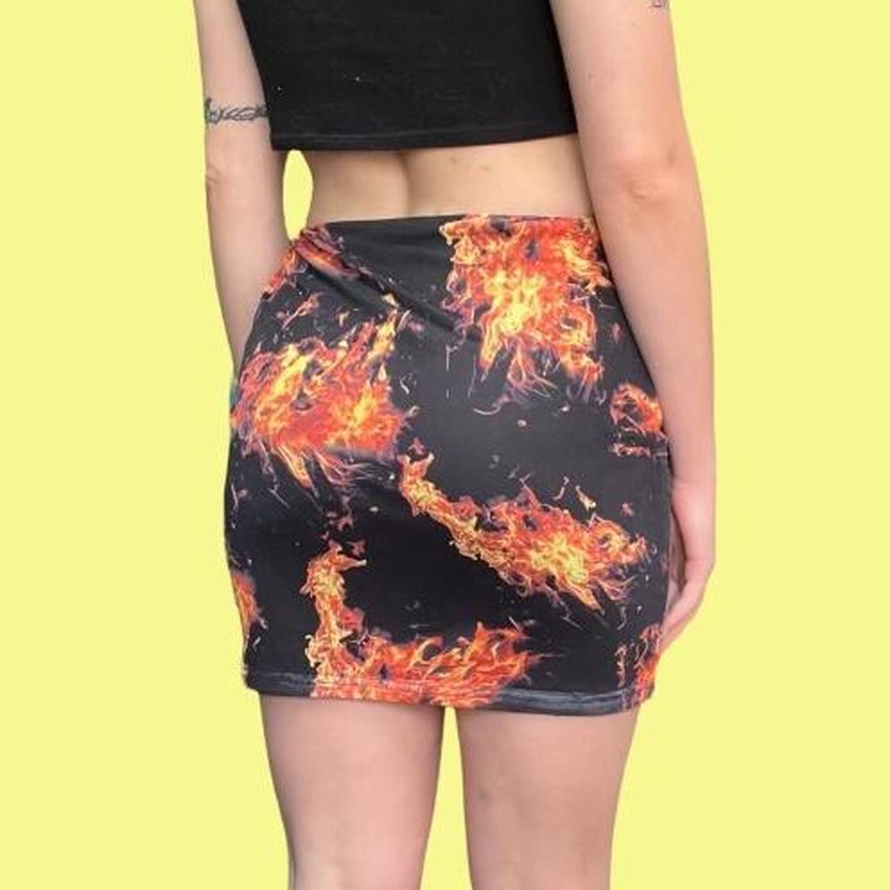 Flames skirt 🔥 This skirt is LITERALLY fire. It’s... - Depop