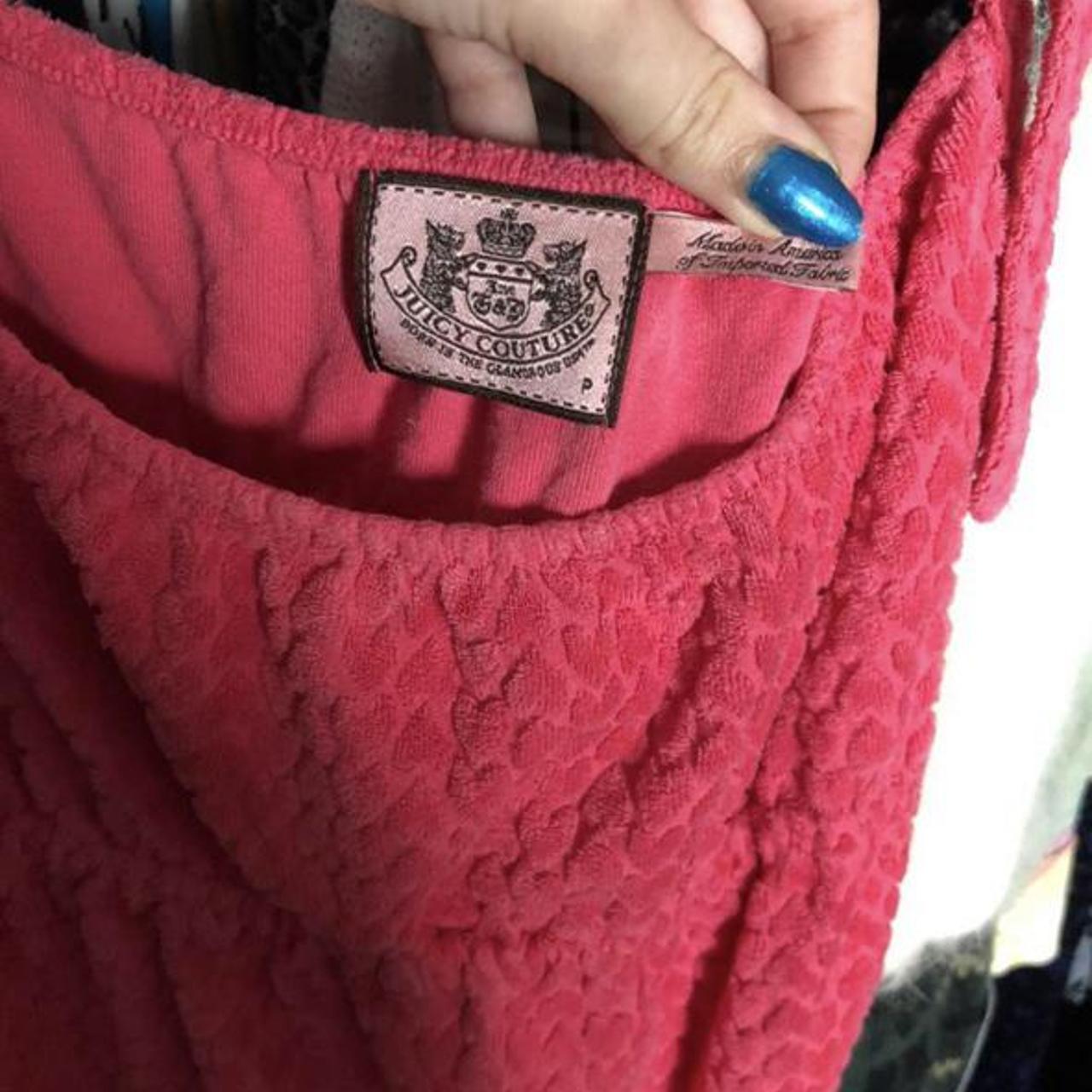 Pink y2k juicy couture Terri cloth heart dress!... - Depop