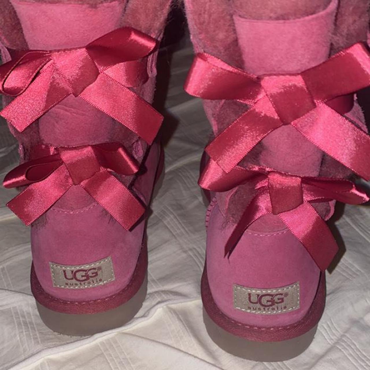 UGG Bailey Bow II Hot pink - brand new condition -... - Depop