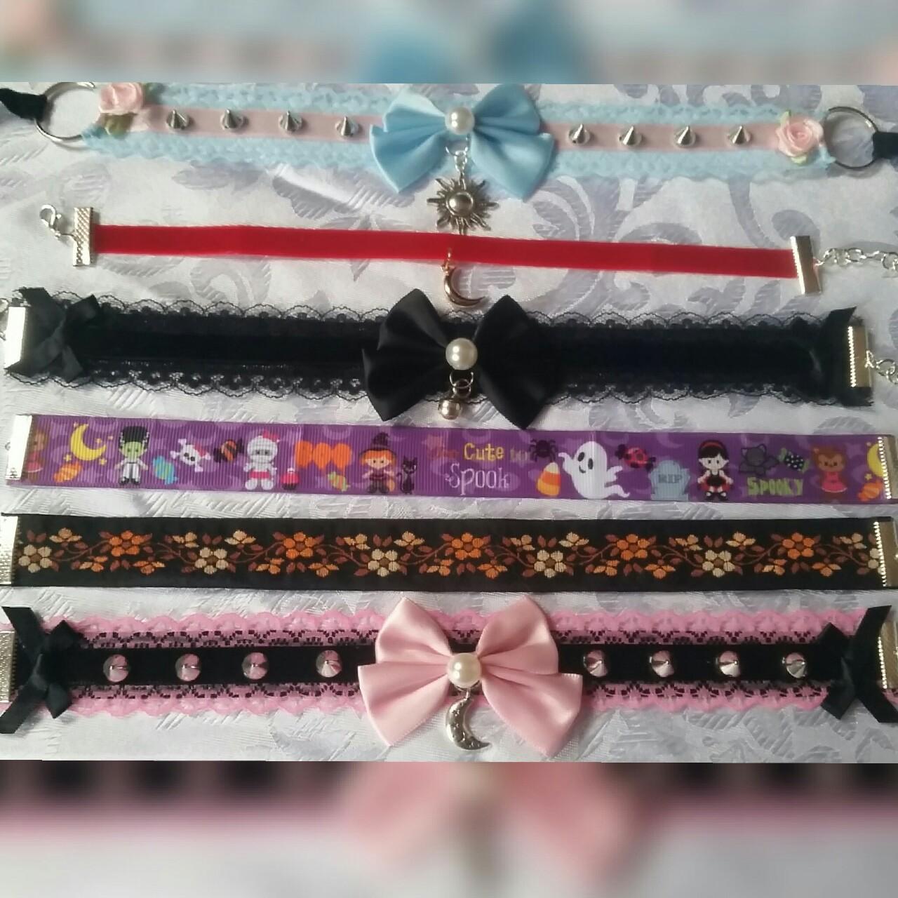 Handmade custom chokers and collars, reasonably... - Depop