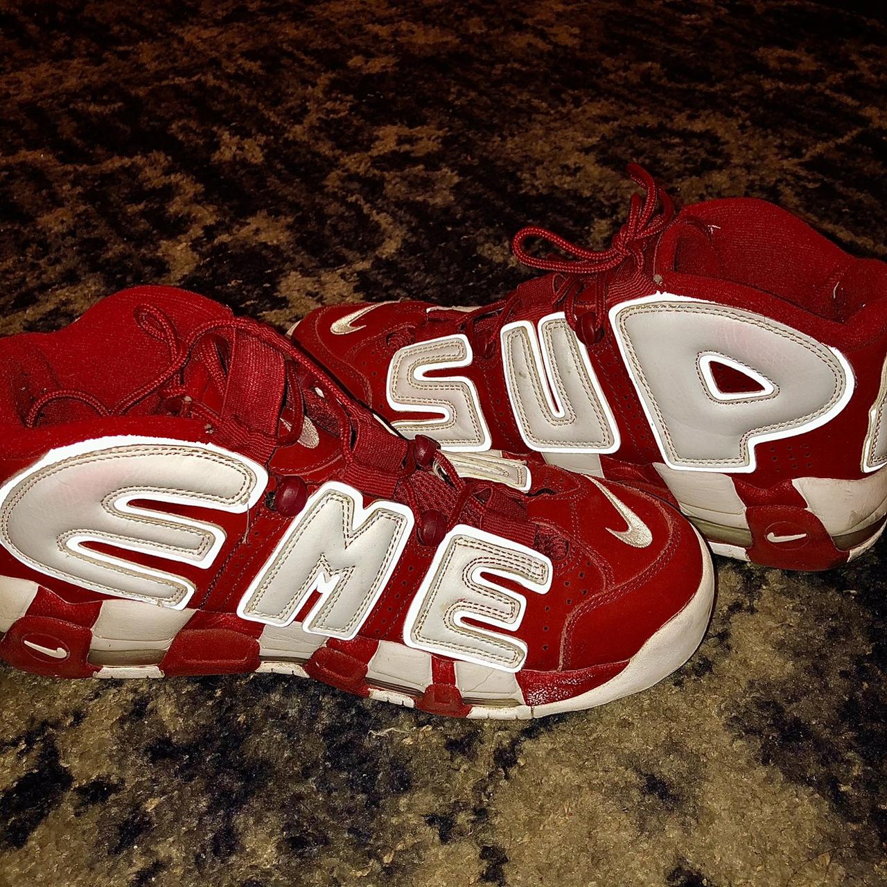 Supreme Men's Red Trainers | Depop