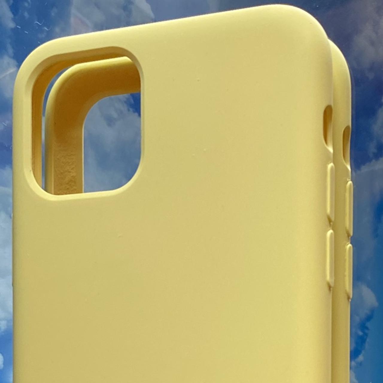 Yellow silicone iPhone 11 Pro case Selling at... - Depop