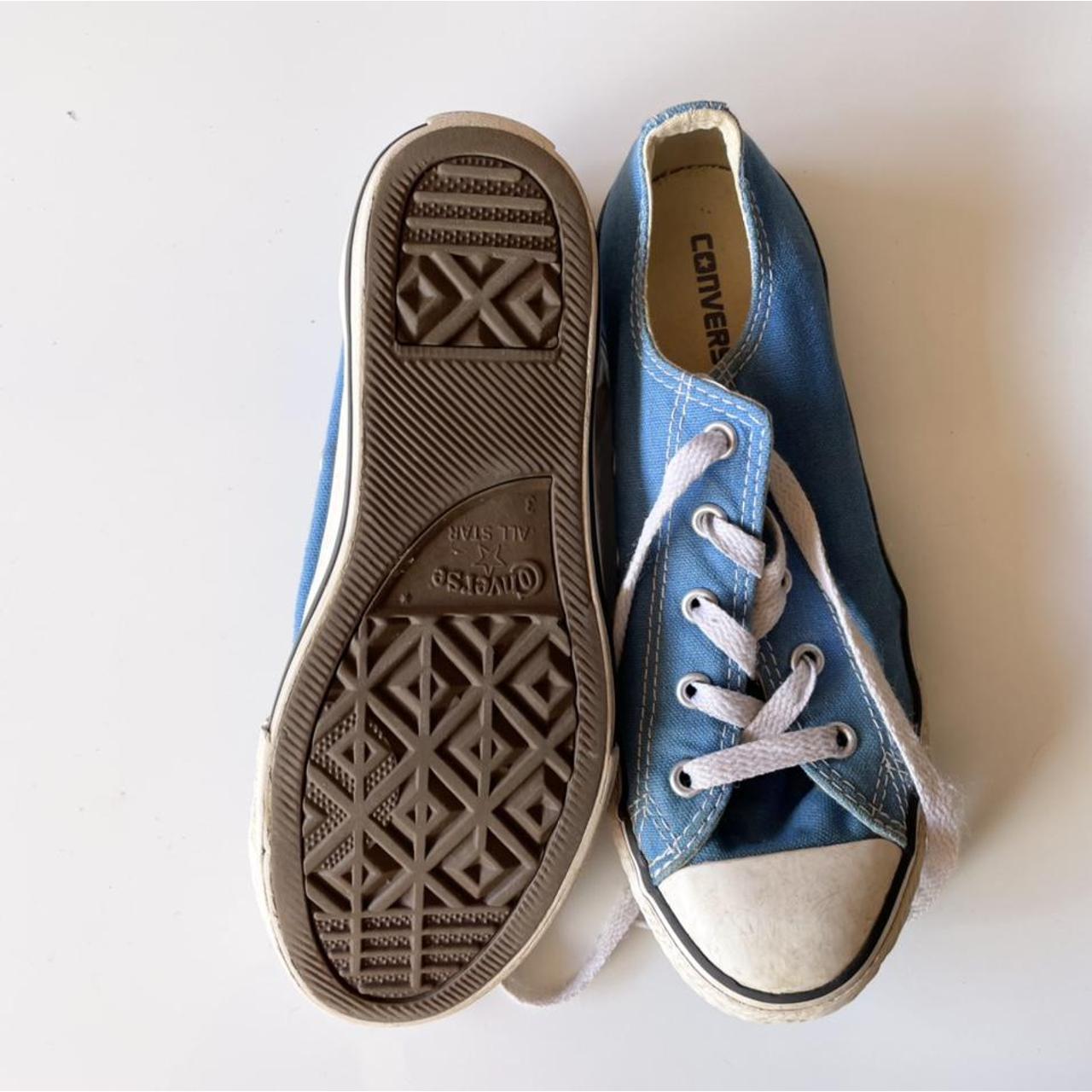 Blue canvas Converse All Star shoes Lightly worn -... | Depop