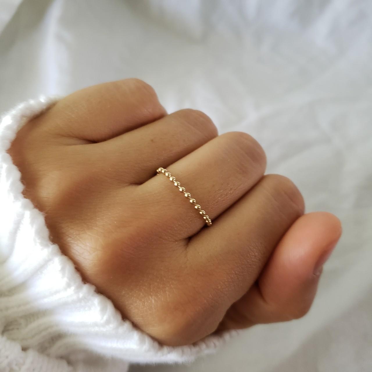 14K gold filled chain ring. Simple, delicate and... - Depop