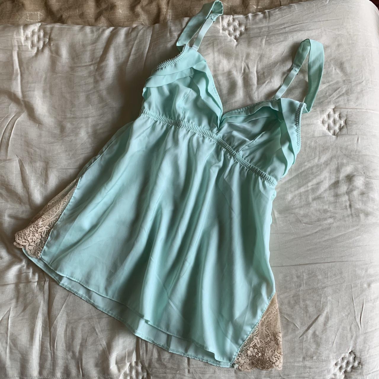 Deadstock Underella by Ella Moss seafoam satin... | Depop