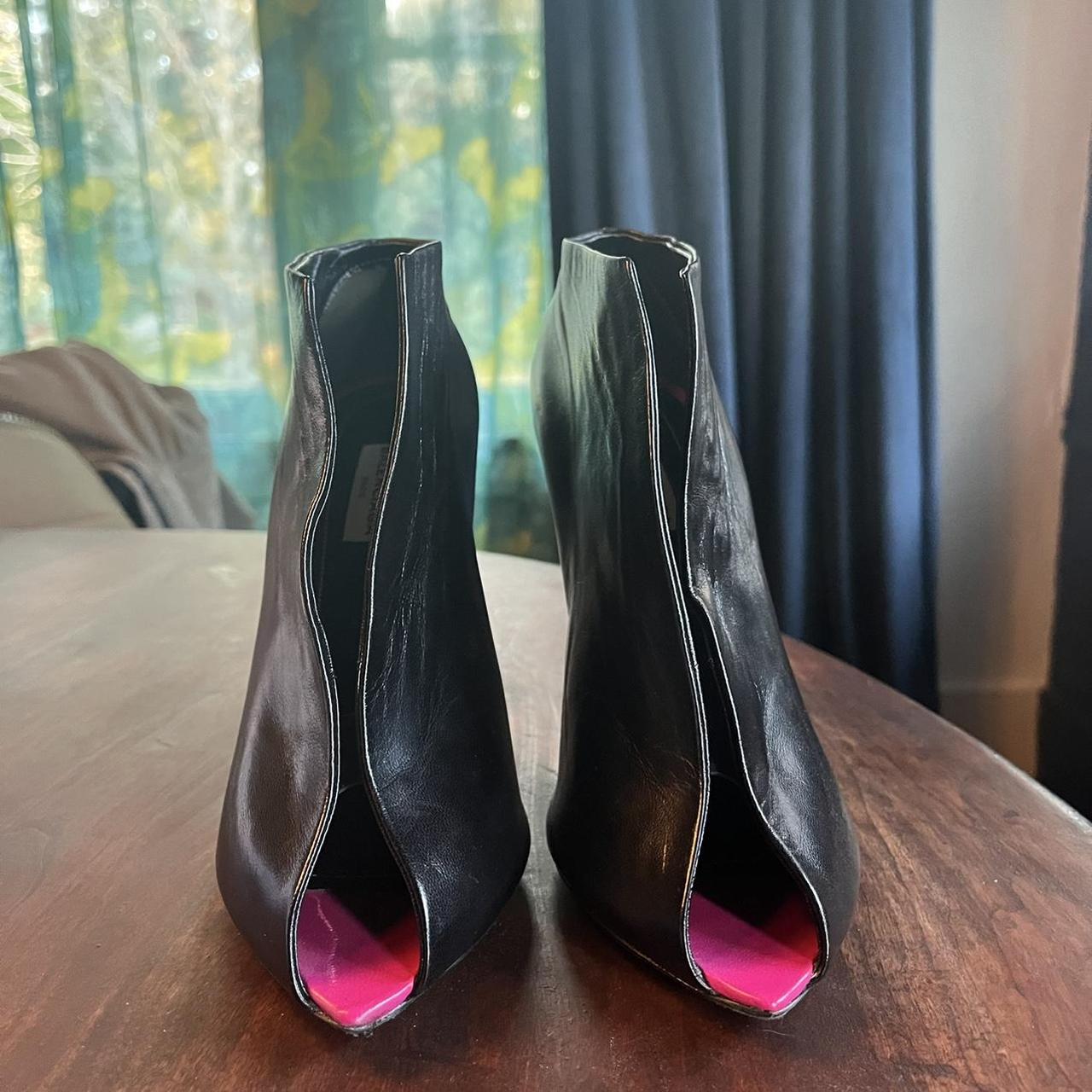 balenciaga leather vamp split bootie Iconic... - Depop