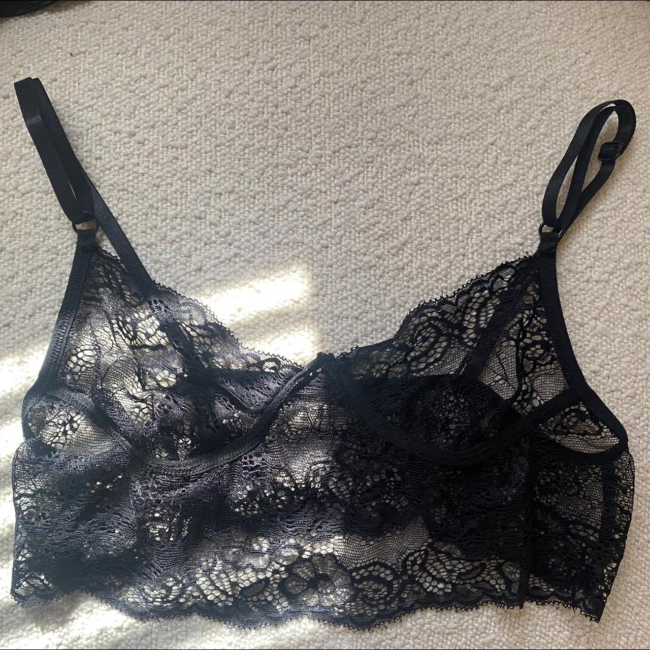 Bra & thong matching lace set. Super sexy &... - Depop