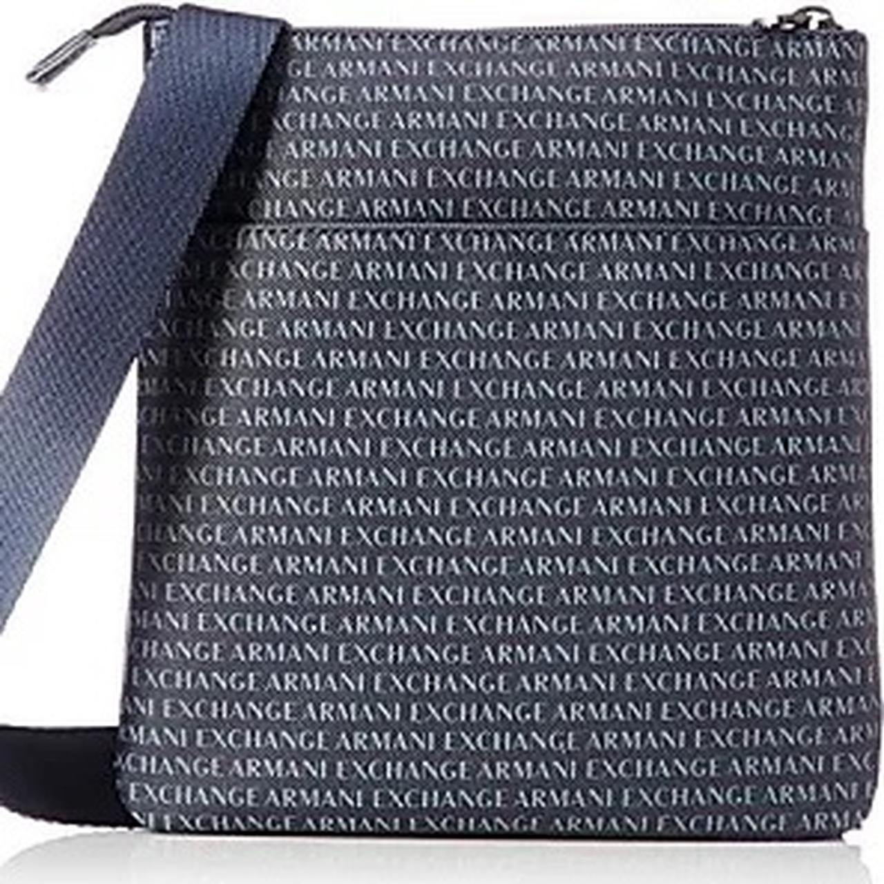 Blue Armani exchange pouch - Depop