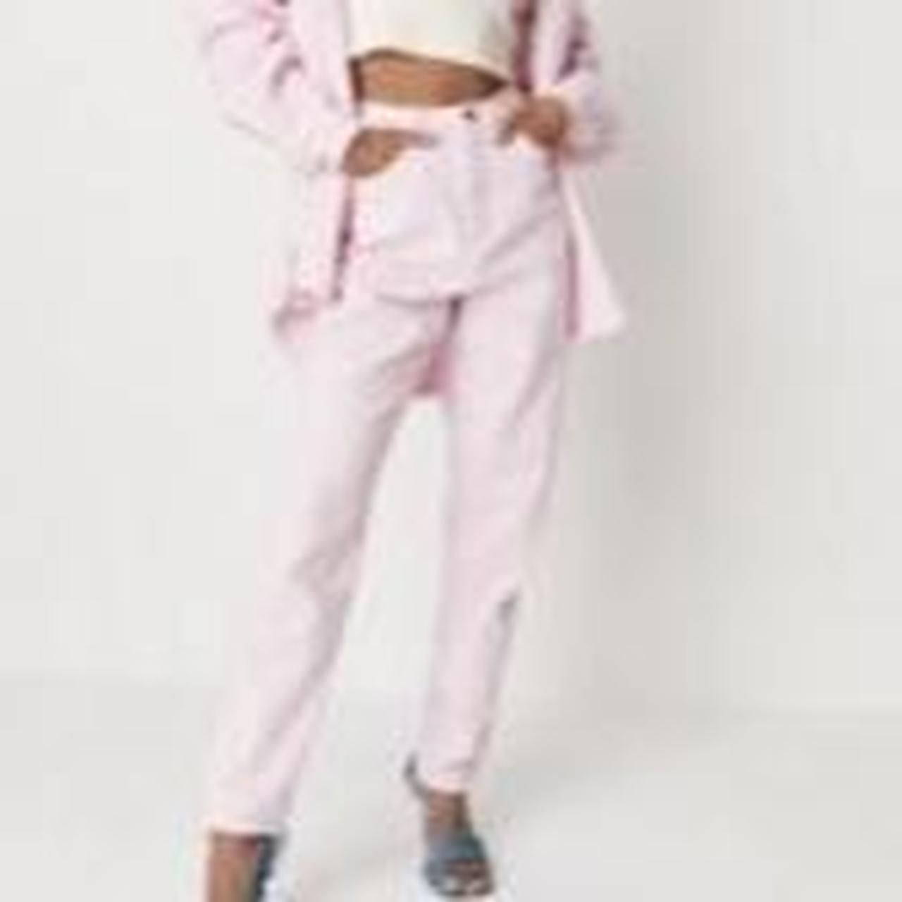 Missguided Women's Pink Jeans | Depop