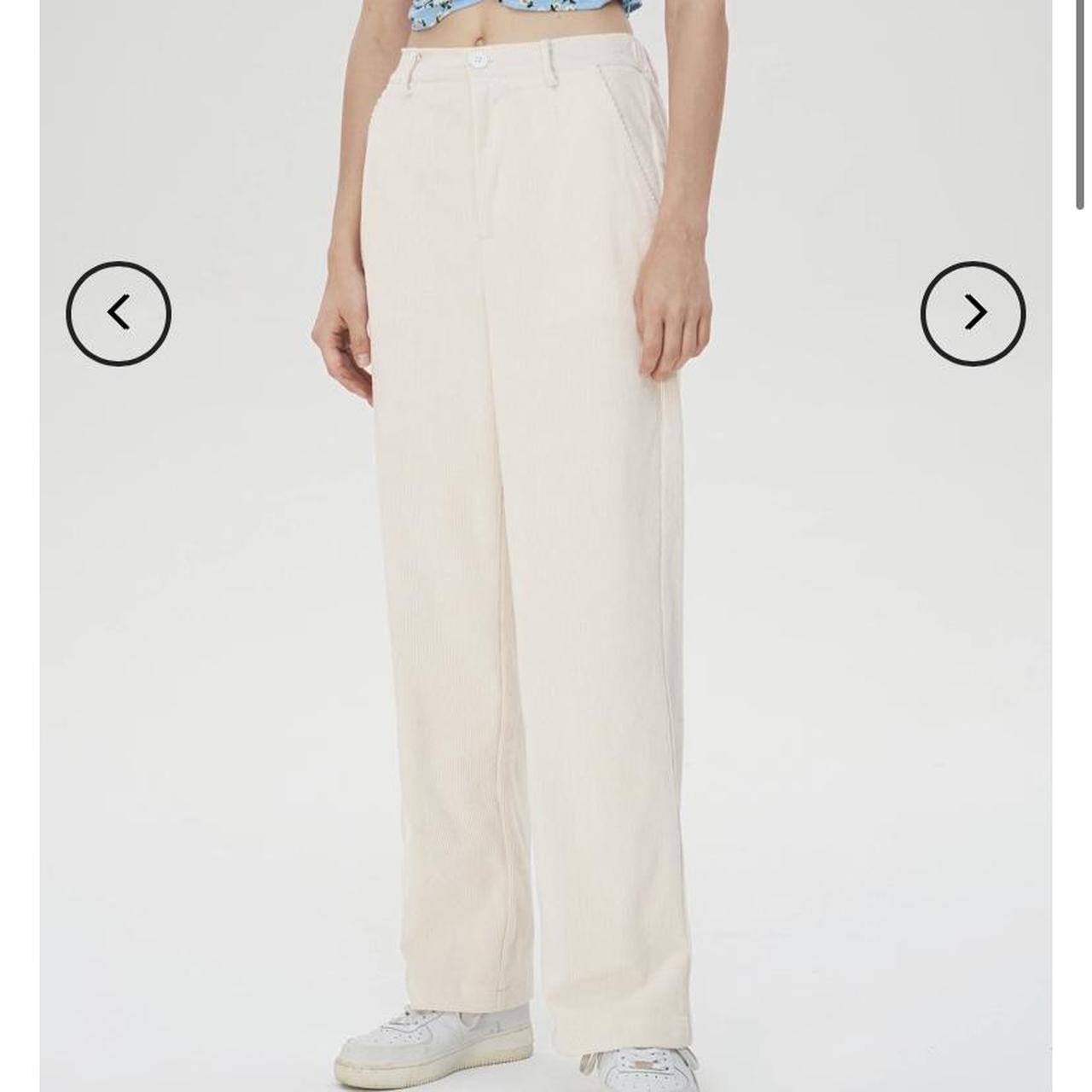 off white corduroy cider jeans never worn grey... - Depop