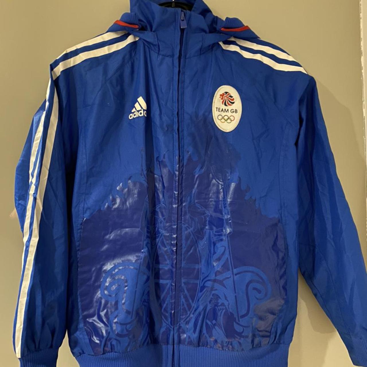Adidas TEAM GB OLYMPICS HODDIED ZIP UP... - Depop