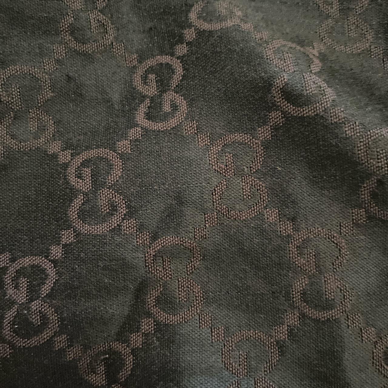 Authentic GG logo print silk Gucci motif dust/shoe... - Depop