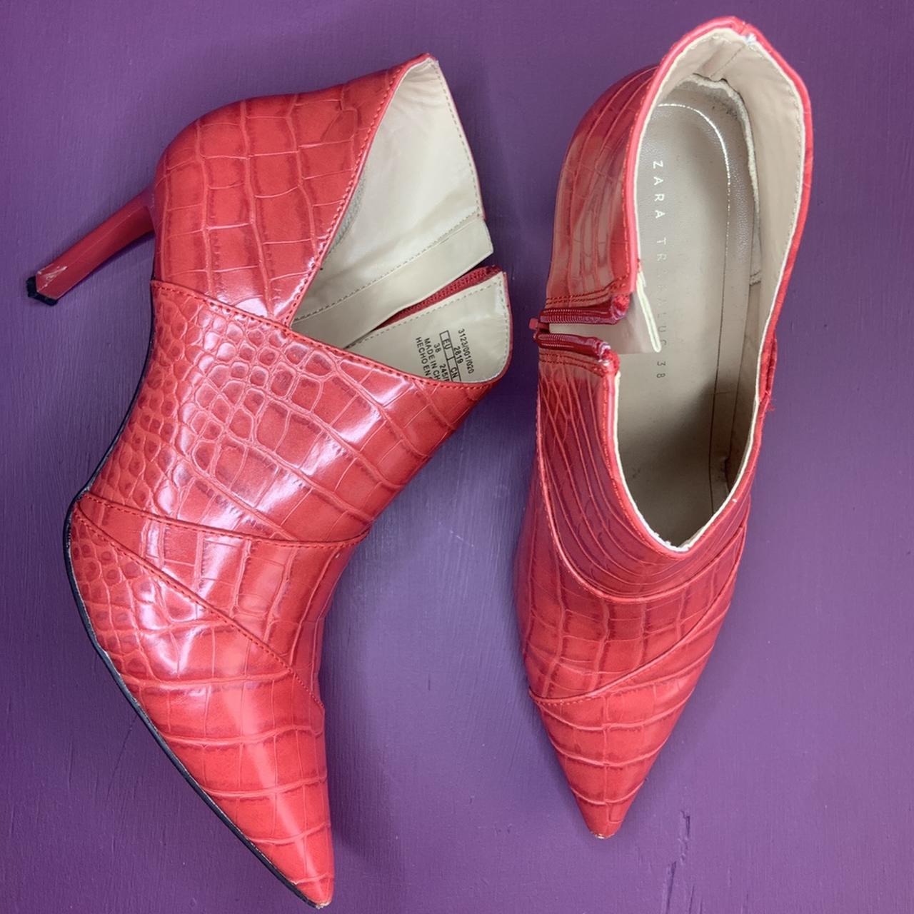 Beautiful bright red boots perfect for the up coming... - Depop