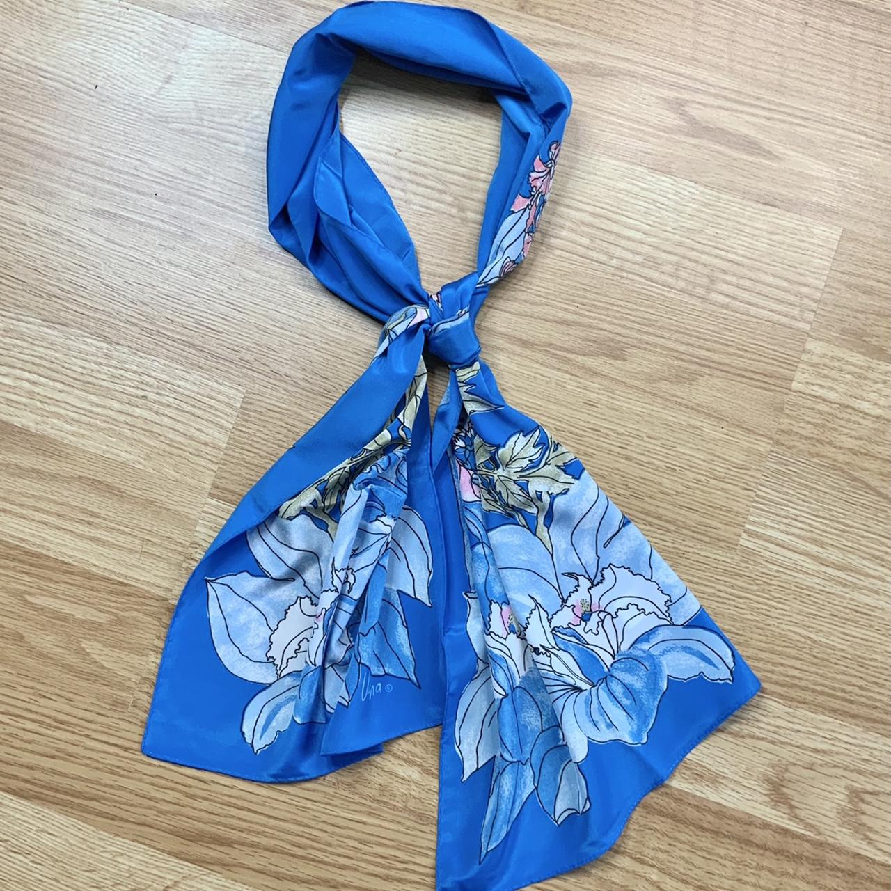 Gorgeous blue polyester long scarf by Vena. This... - Depop