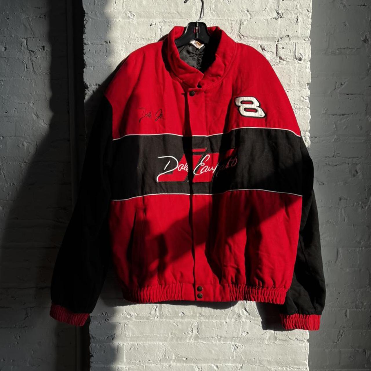 Dale Earnhardt Jr denim race car jacket -Unisex... - Depop