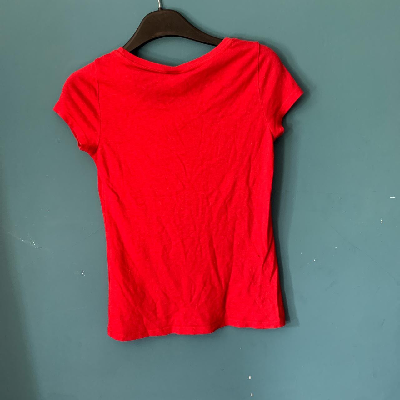 Great red top with white logo Great for summer... - Depop