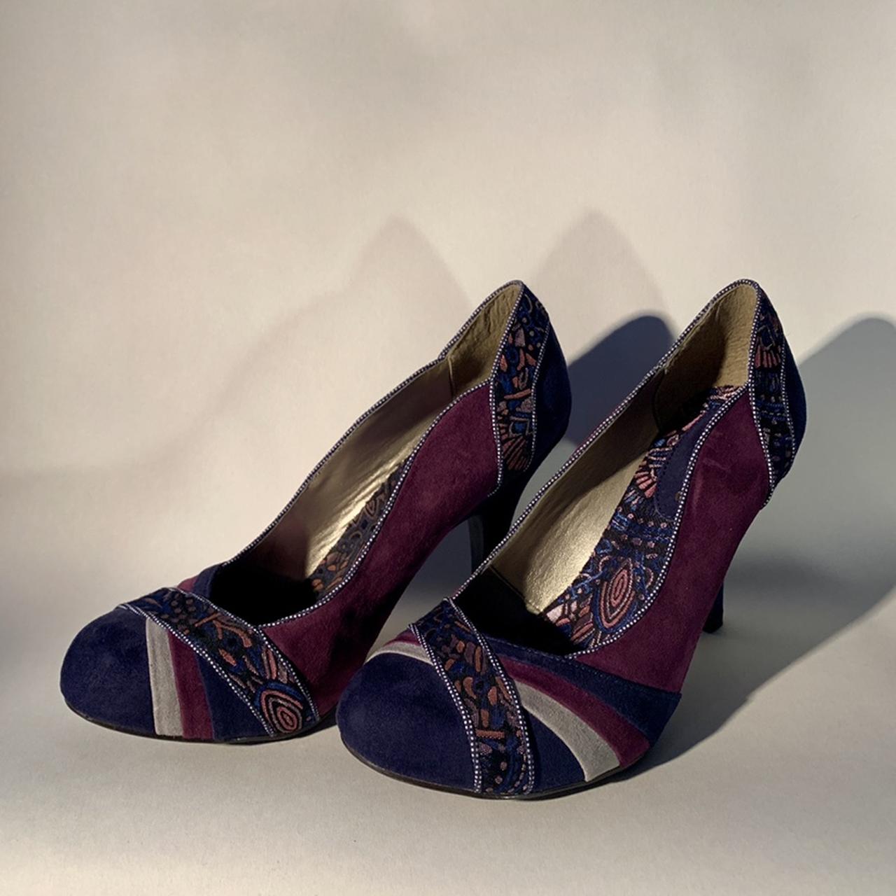 Ruby Shoo patchwork heels, without box but never... | Depop