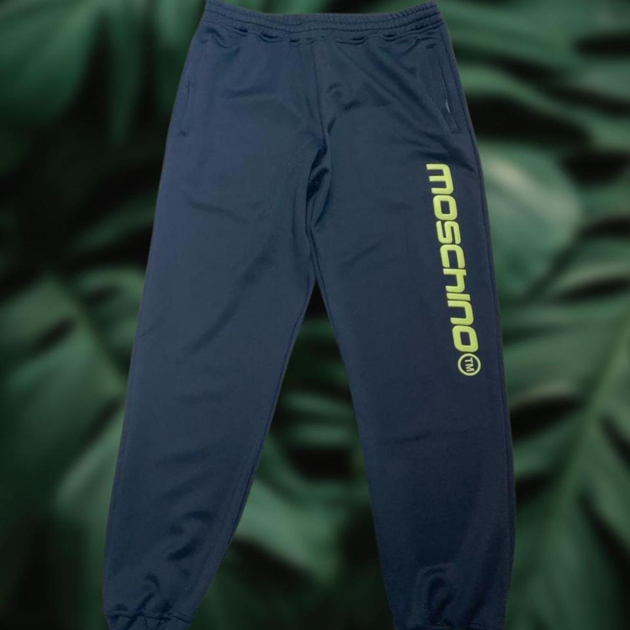 Moschino Men's Black and Yellow Joggers-tracksuits | Depop