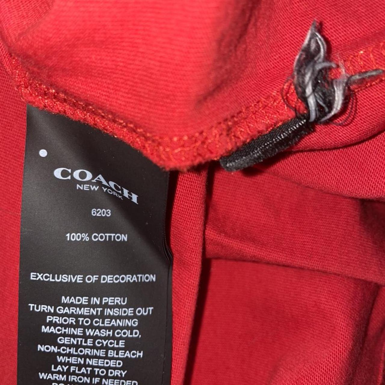 Coach Men's Red T-shirt | Depop