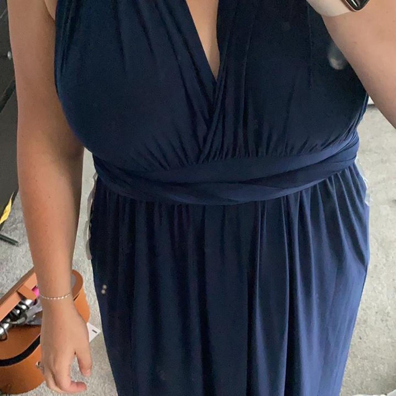 3 navy multi-way dresses, will sell separately or... - Depop