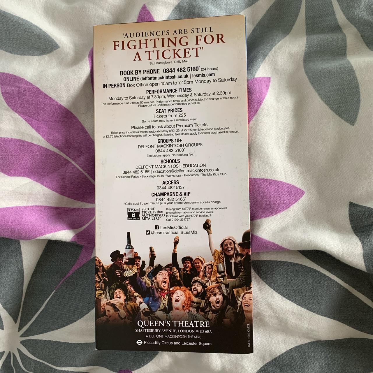 Les Misérables west end flyers from before the... - Depop