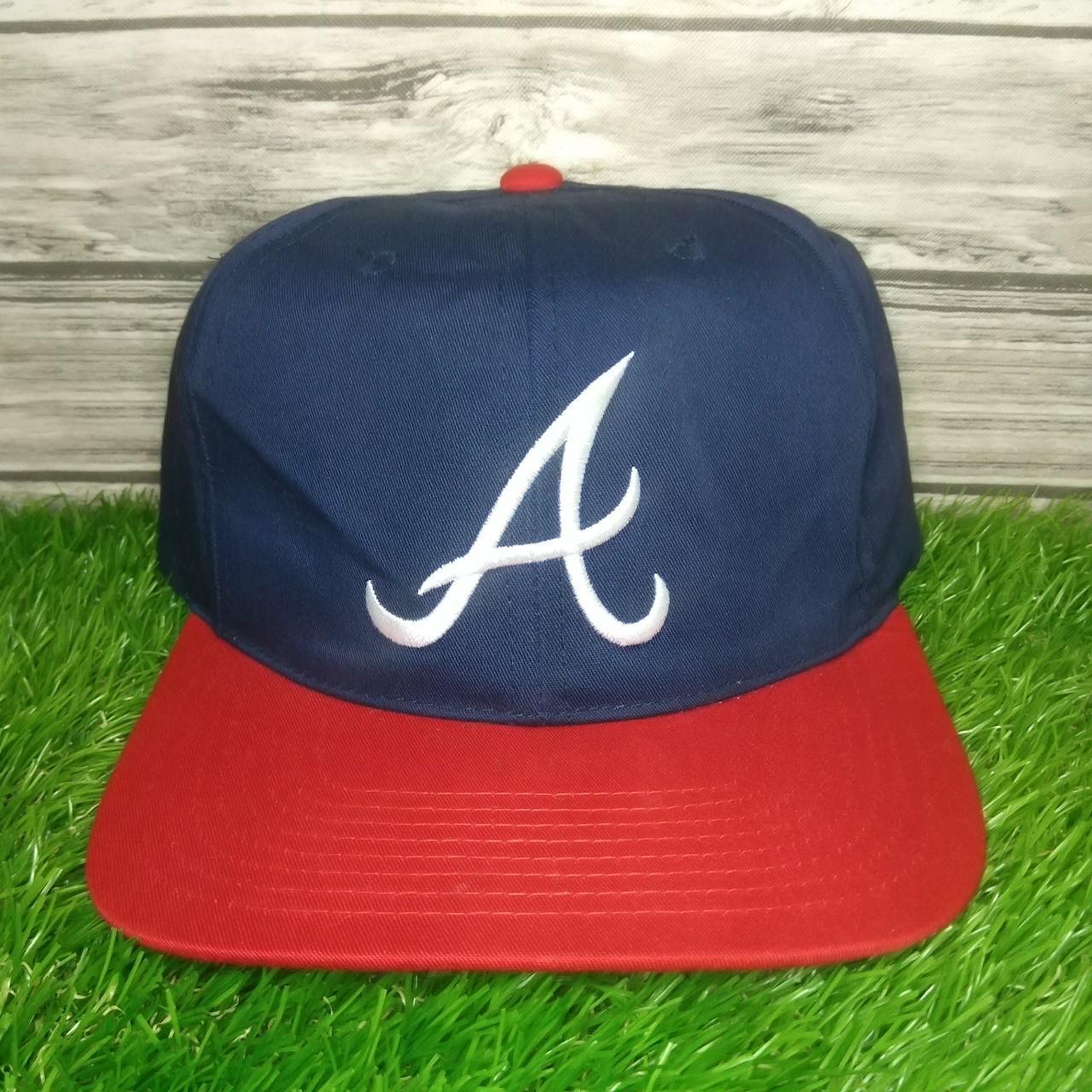 Vintage MLB Atlanta Braves Snapback by GCAP...very... - Depop