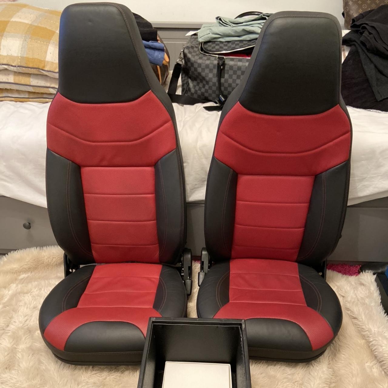 LAND ROVER DEFENDER 90 /110 front leather seats... - Depop