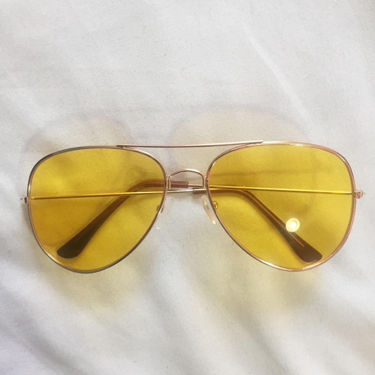 Yellow lens #aviator #sunglasses, super #chic and... - Depop