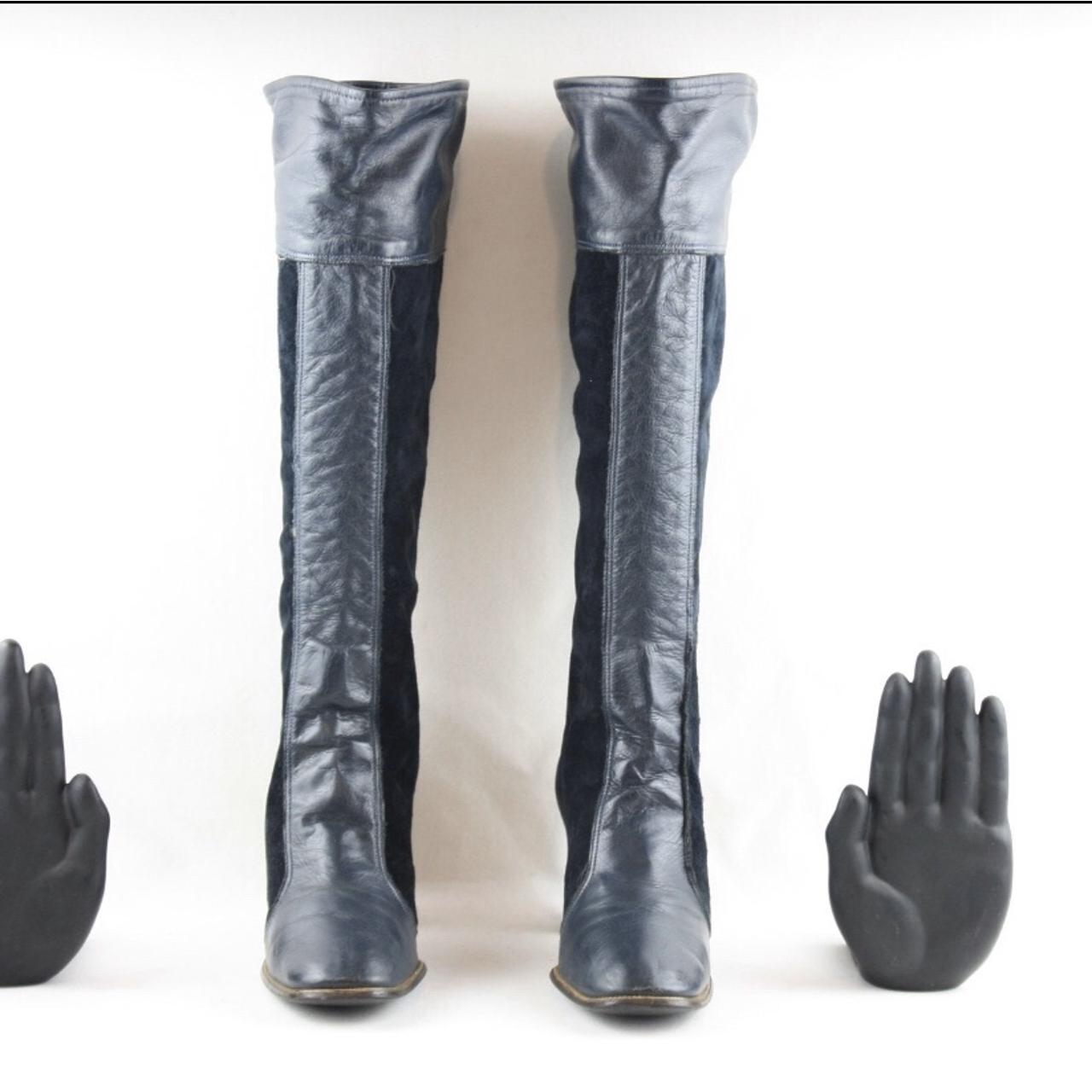 Women's Blue Boots | Depop