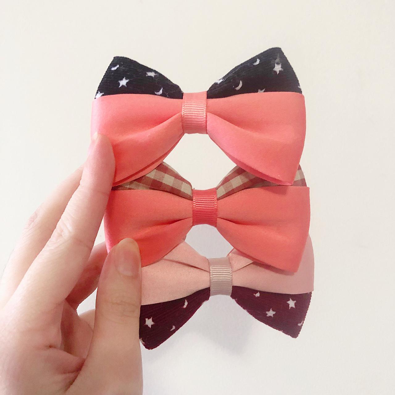 Pack of 3 Bow Clips #clips #bow #hair clip... - Depop