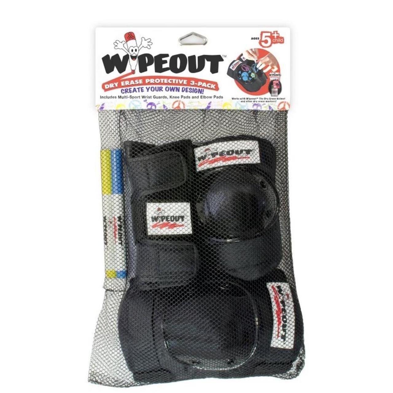 Wipeout Dry Erase Kids Pad Set with Knee Pads, Elbow... - Depop