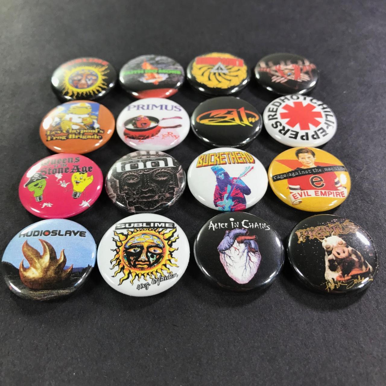 Alternative Rock Bands Sublime Tool Primus 1" Button... | Depop