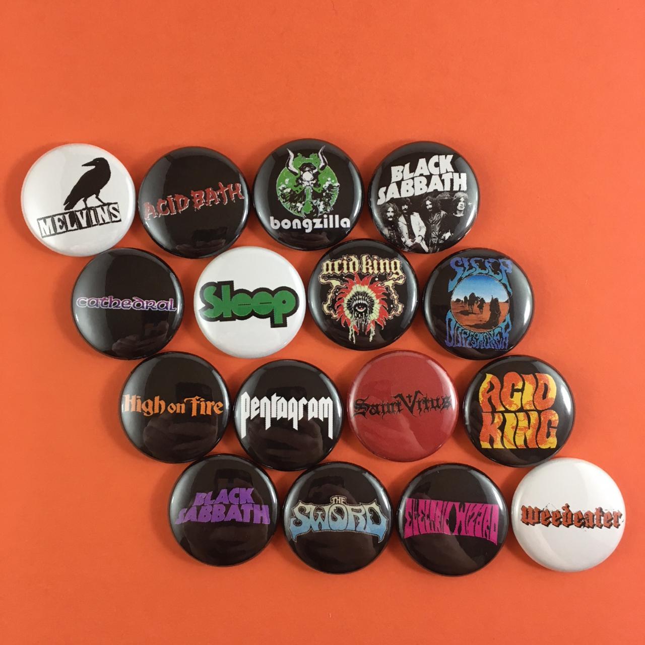 Stoner Doom 1" Button Pin Set. Set includes all 16... - Depop