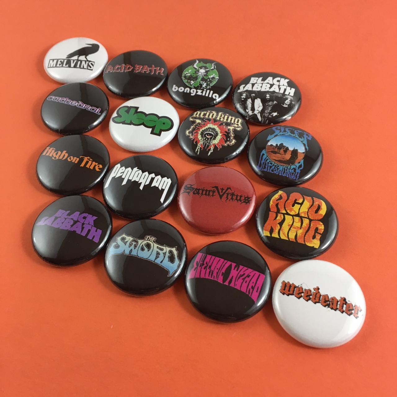 Stoner Doom 1" Button Pin Set. Set includes all 16... - Depop