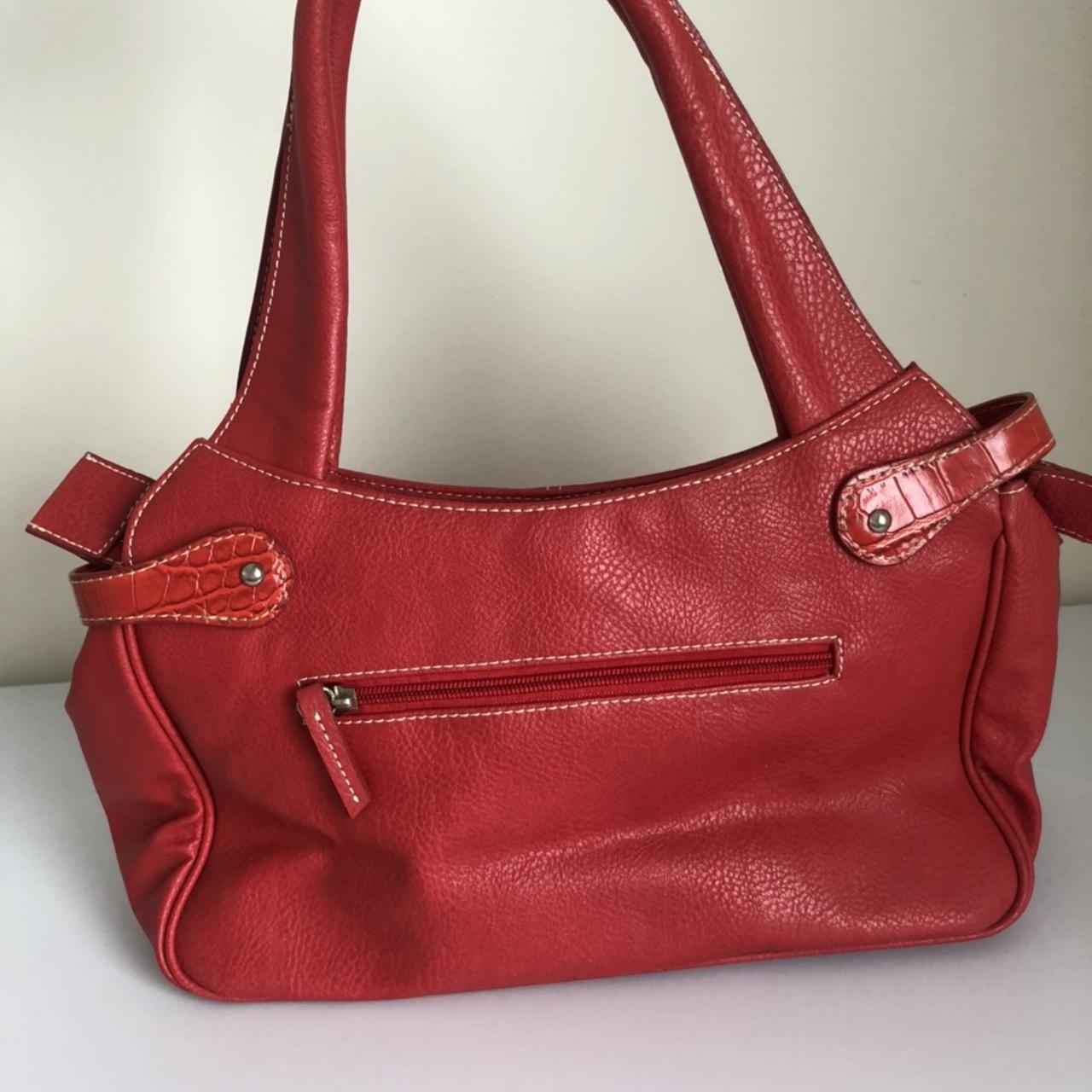 Pretty red hand bag I got in Japan A lot of space... - Depop