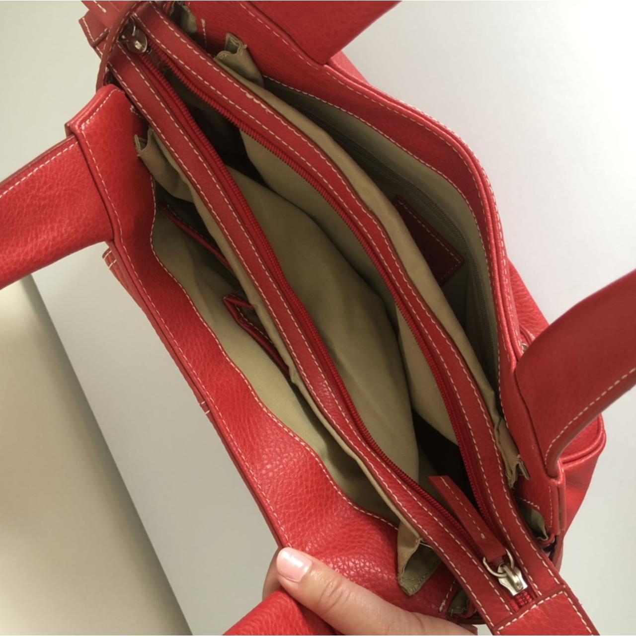 Pretty red hand bag I got in Japan A lot of space... - Depop