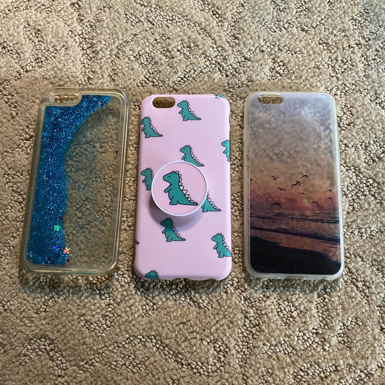 three used but in good condition iPhone 6 cases. $10... - Depop