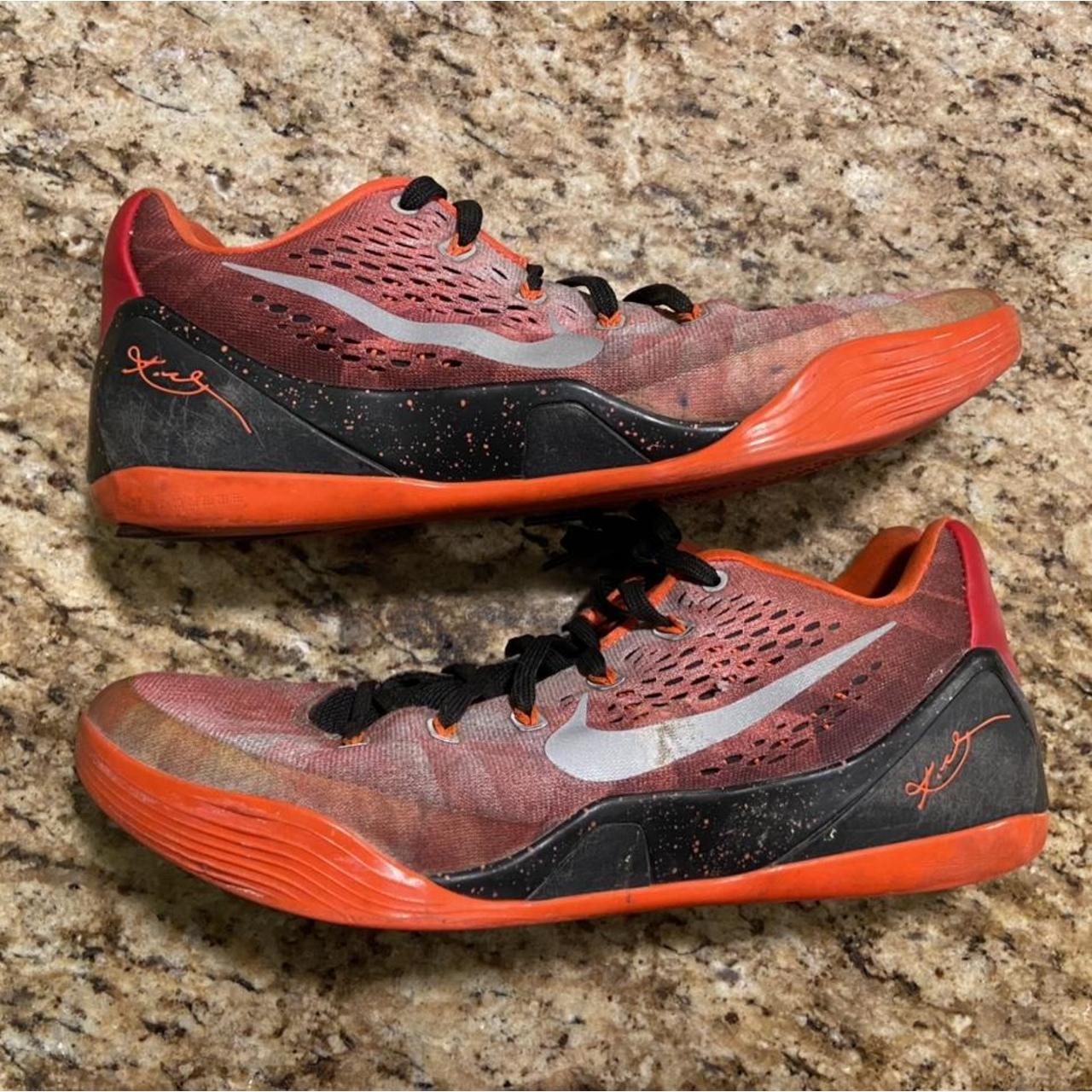 Kobe 9 Premium Gym Red. These are beat up pretty bad... - Depop
