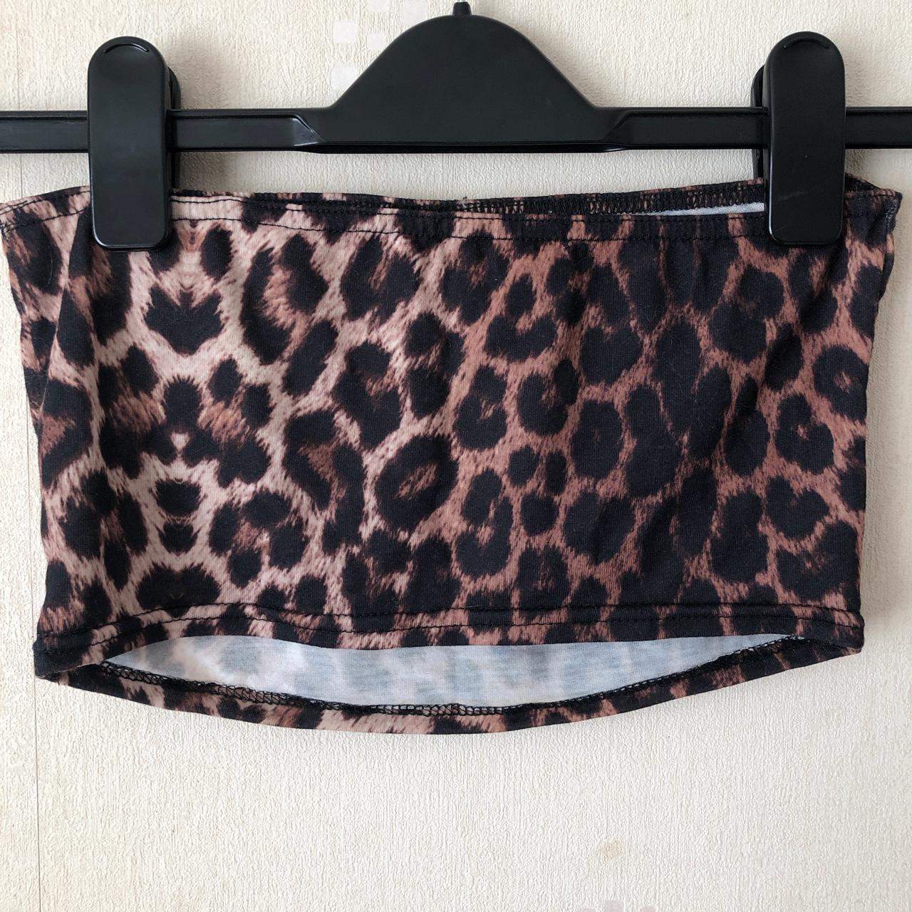 🐆 leopard print bandeau 🐆 •never worn, perfect... - Depop